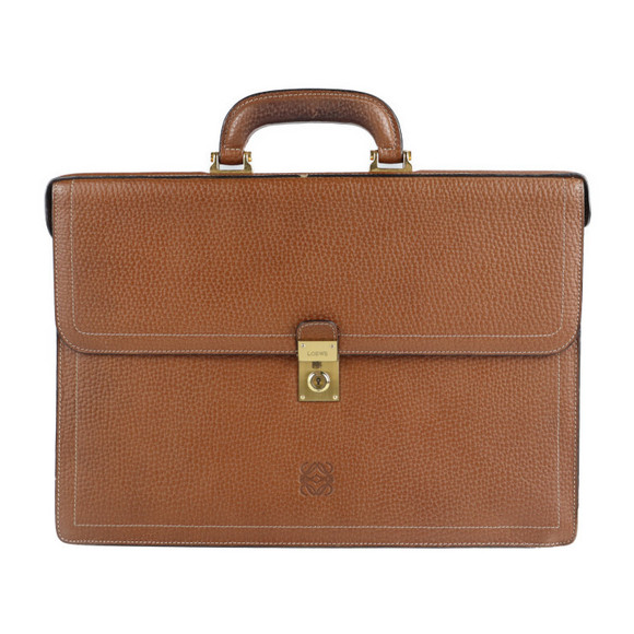 Loewe | Bags | Loewe Briefcase Business Bag Brown Document Bag | Poshmark